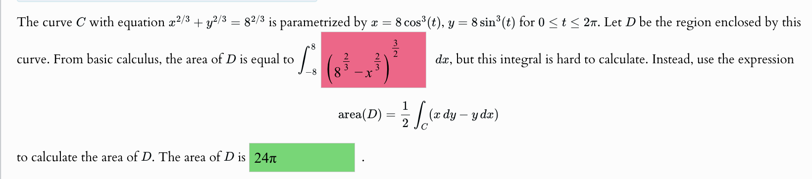 Solved The curve C ﻿with equation x23+y23=823 is | Chegg.com