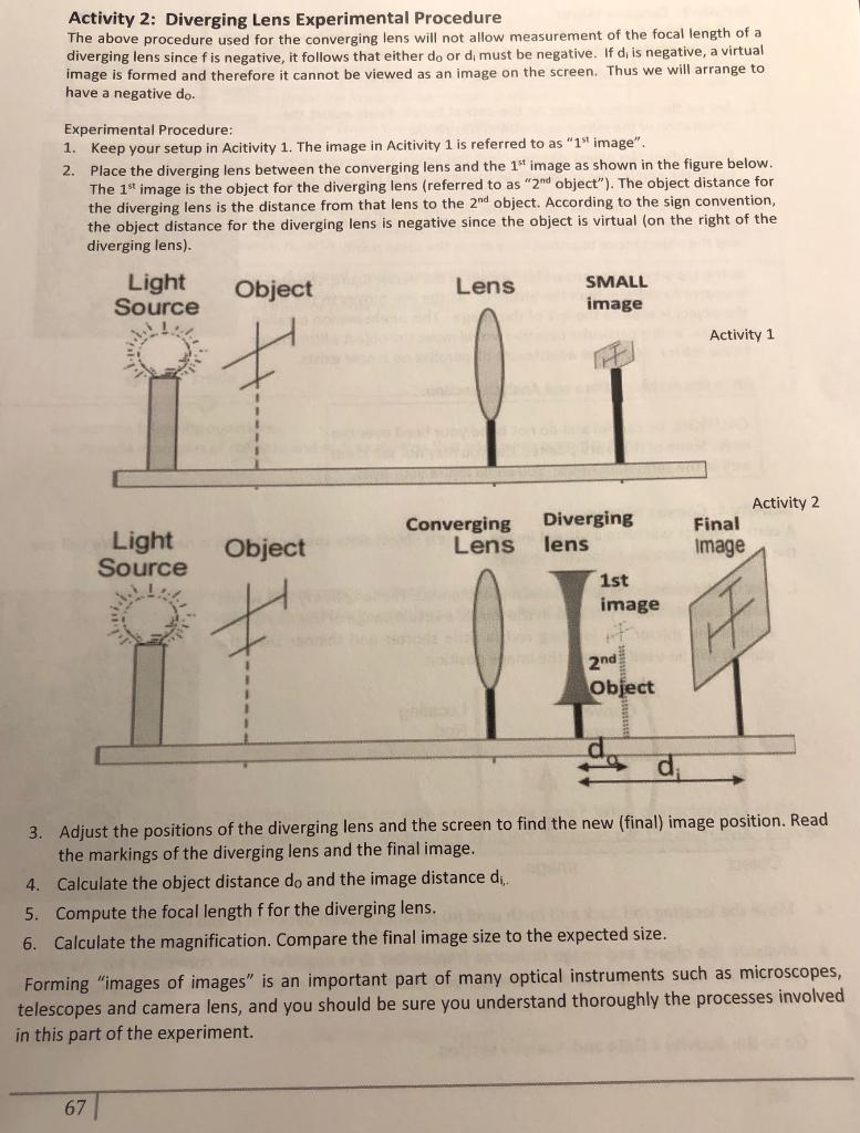 Activity 3 Concave Mirror IMAGE : same | Chegg.com