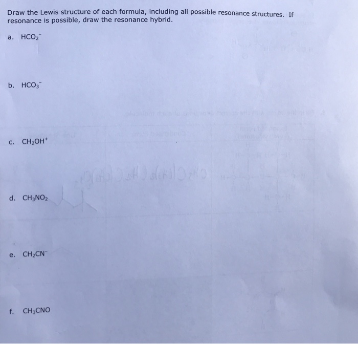 Solved Draw the Lewis structure of each formula, including | Chegg.com