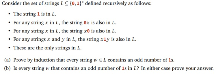 Solved Consider the set of strings L S (o, 1)* defined | Chegg.com
