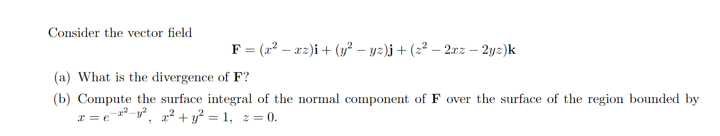 Consider the vector field | Chegg.com