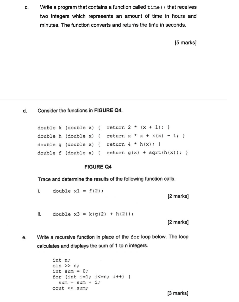 Solved c. Write a program that contains a function called | Chegg.com