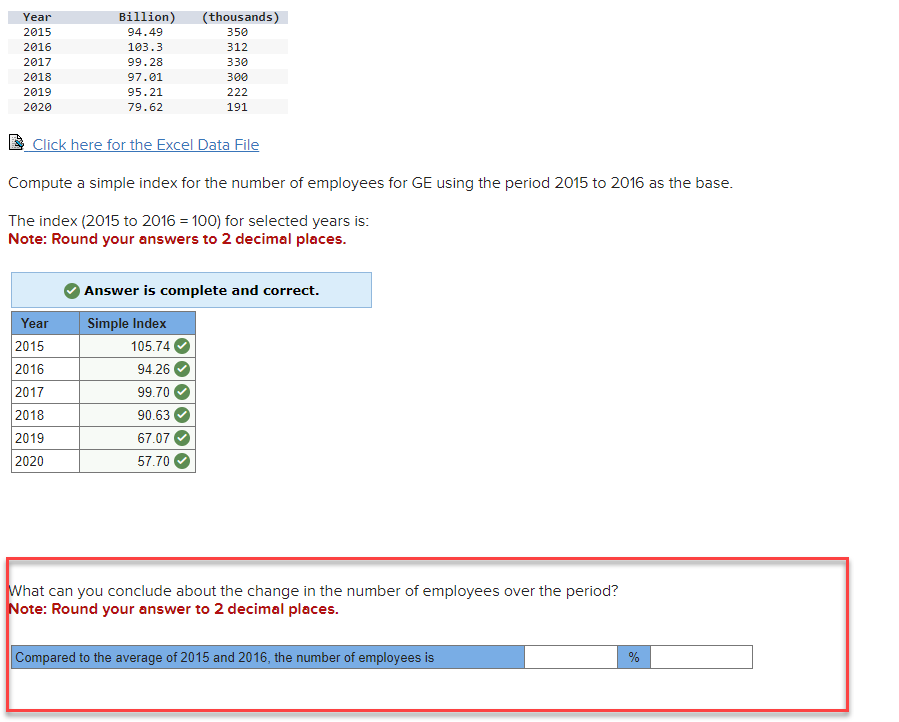 Solved Click here for the Excel Data File Compute a simple | Chegg.com