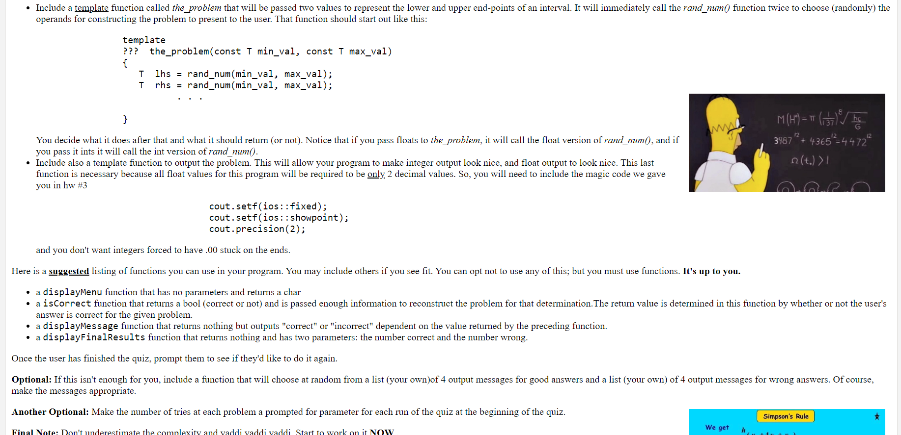 Solved For this assignment you will submit (in the usual | Chegg.com