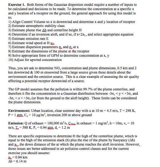 Exercise 1. Both forms of the Gaussian dispersion | Chegg.com