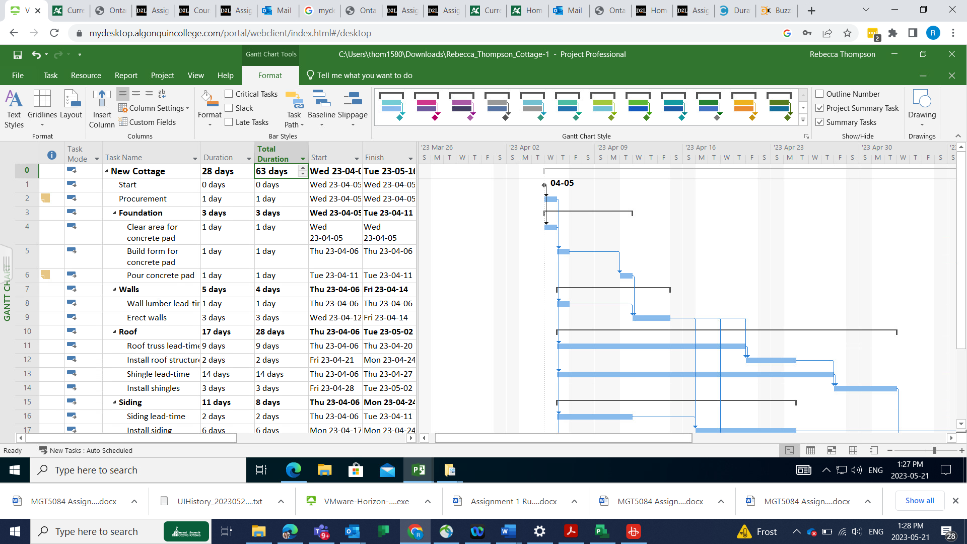 Why is project duration and total project duration | Chegg.com