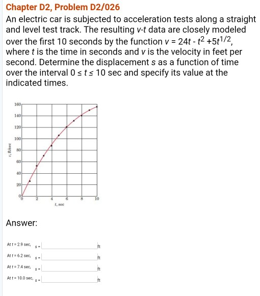 Solved Chapter D2, Problem D2/026 An electric car is | Chegg.com