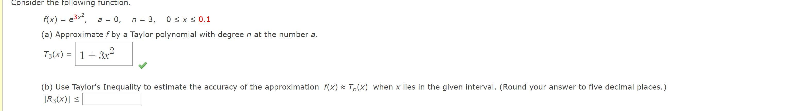 Solved Consider the following function. f(x) = 23x2 a = 0, n | Chegg.com