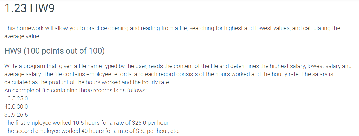 Solved 1.23 HW9 This homework will allow you to practice | Chegg.com
