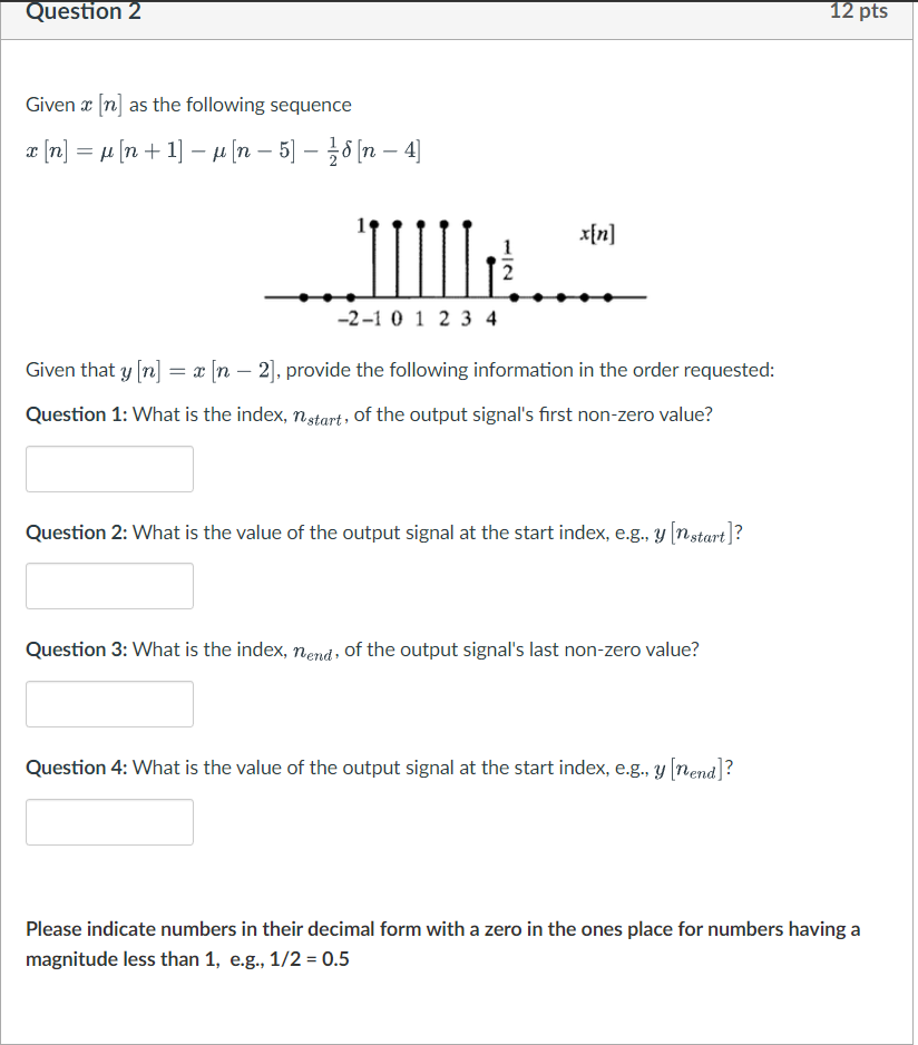 Solved Given x[n] as the following sequence | Chegg.com
