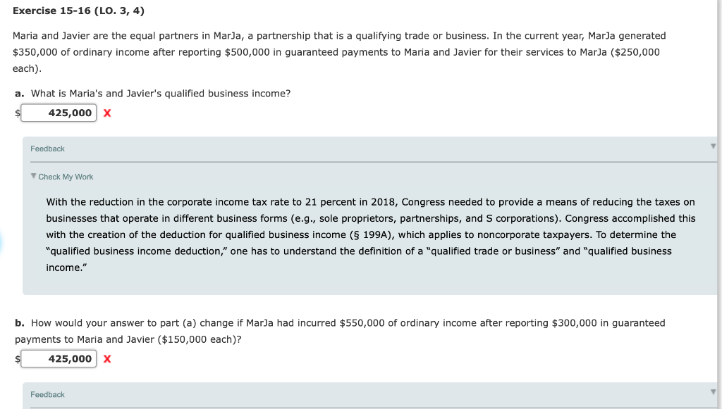Solved Exercise 15-16 (LO. 3, 4) Maria and Javier are the | Chegg.com