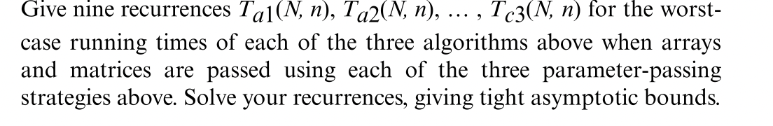 Solved 4-2 Parameter-passing costs Throughout this book, we | Chegg.com Solved 4-2 Parameter-passing costs Throughout this book, we | Chegg.com