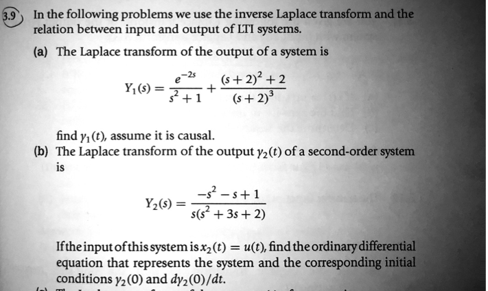 Solved 9 In the following problems we use the inverse | Chegg.com