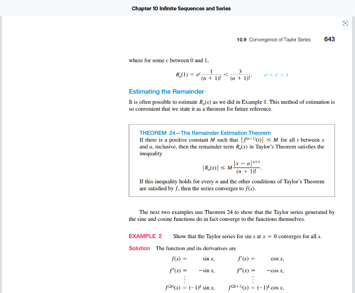Solved Section 10.9 Reading Assignment: Convergence of | Chegg.com Solved Section 10.9 Reading Assignment: Convergence of | Chegg.com