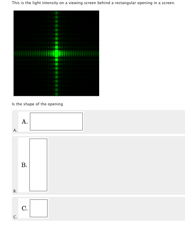 Solved This is the light intensity on a viewing screen | Chegg.com