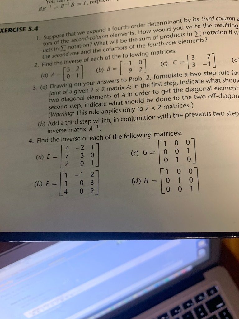 Solved 1. Suppose that we expand a fourth-order determinant | Chegg.com