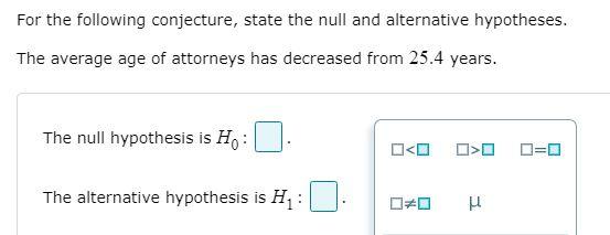 Solved For the following conjecture, state the null and | Chegg.com
