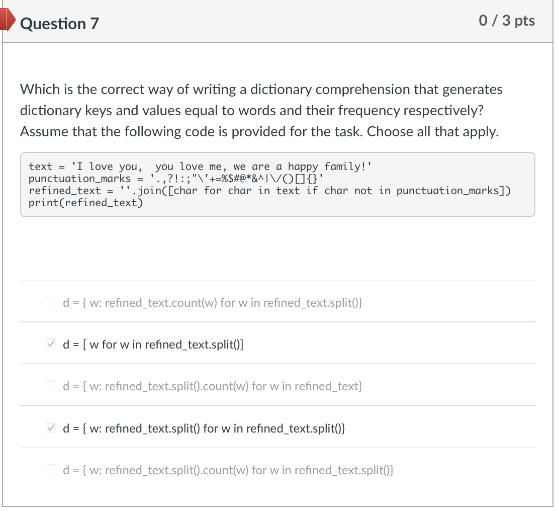 Solved Question 1 1.5 / 3 pts Choose all statements that | Chegg.com