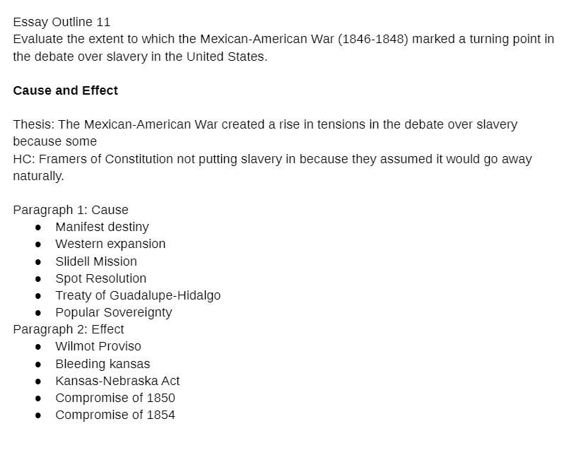 Solved Essay Outline 11 Evaluate the extent to which the | Chegg.com