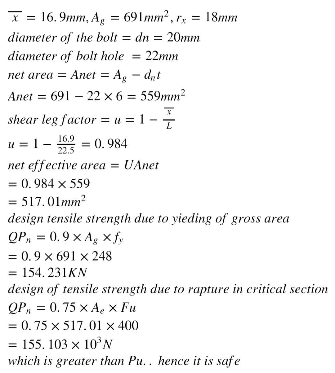 Solved For the section selected in problem below, design the | Chegg.com
