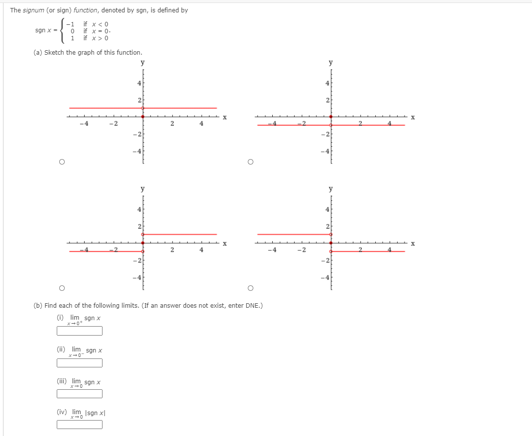 Solved The signum (or sign) function, denoted by sgn, is | Chegg.com