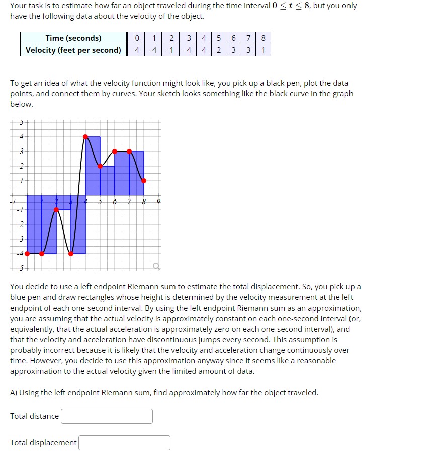 Solved Your task is to estimate how far an object traveled | Chegg.com