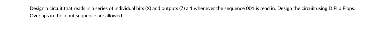 Solved Design a circuit that reads in a series of individual | Chegg.com