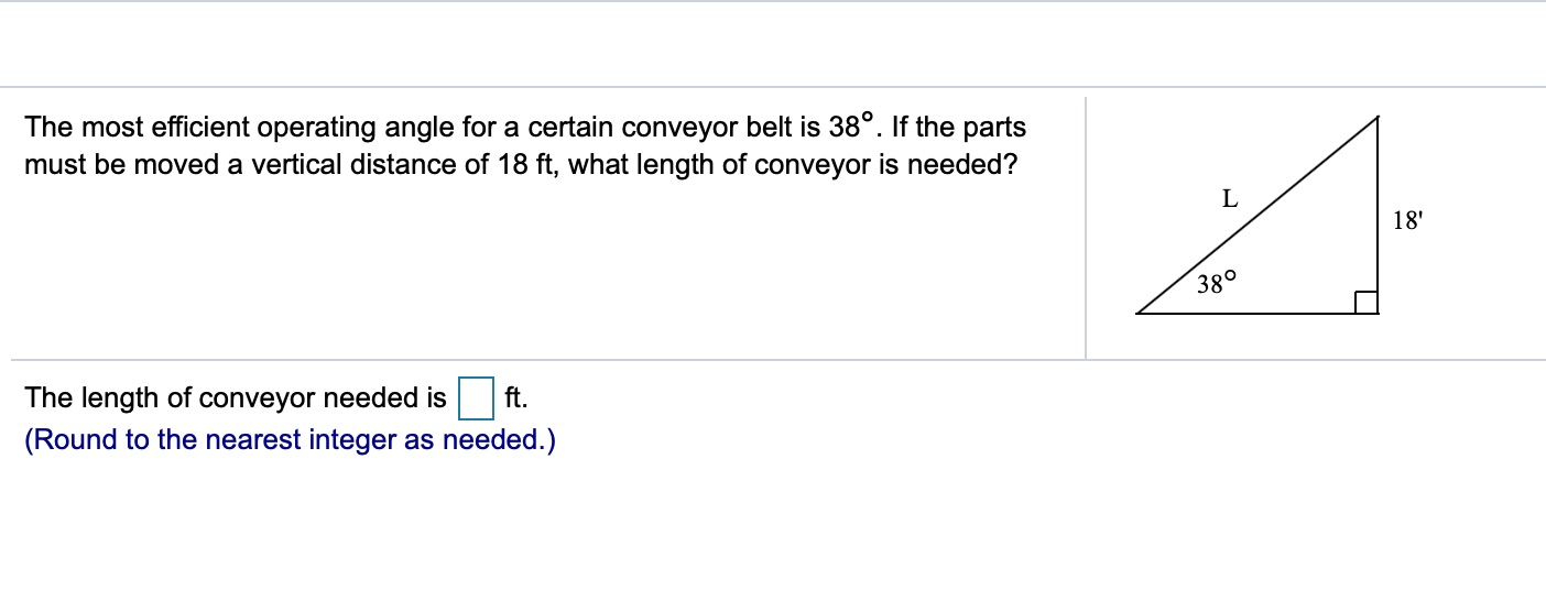 Solved The most efficient operating angle for a certain | Chegg.com