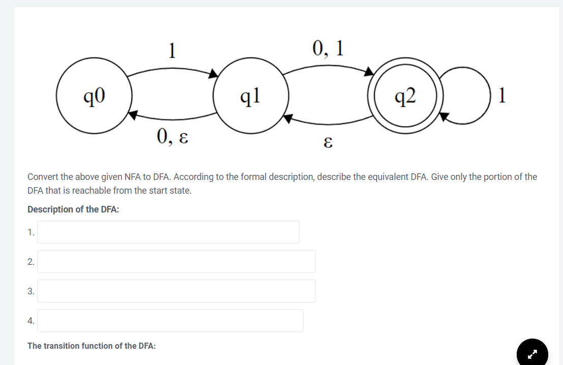 Solved Convert the above given NFA to DFA. According to the | Chegg.com