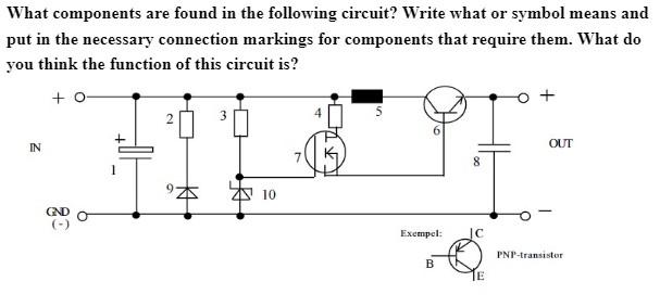 Solved What components are found in the following circuit? | Chegg.com