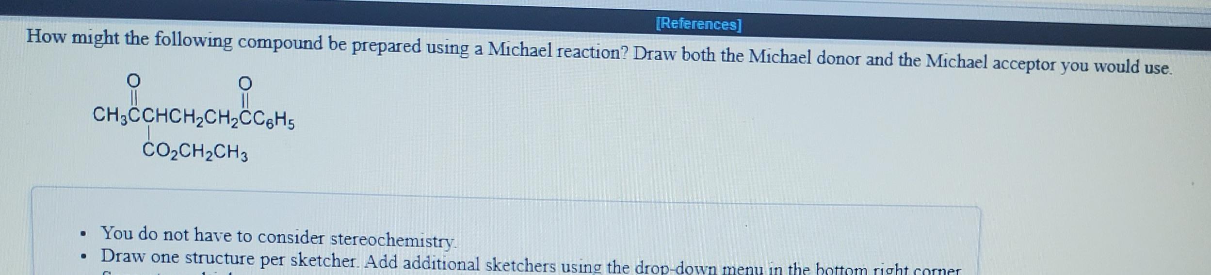 Solved [References] How might the following compound be | Chegg.com