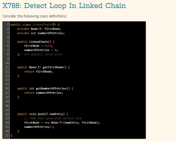 Solved X788: Detect Loop In Linked Chain Consider the | Chegg.com