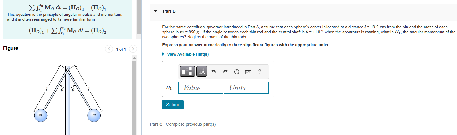 Solved ∑This equation is the principle of angular impulse | Chegg.com