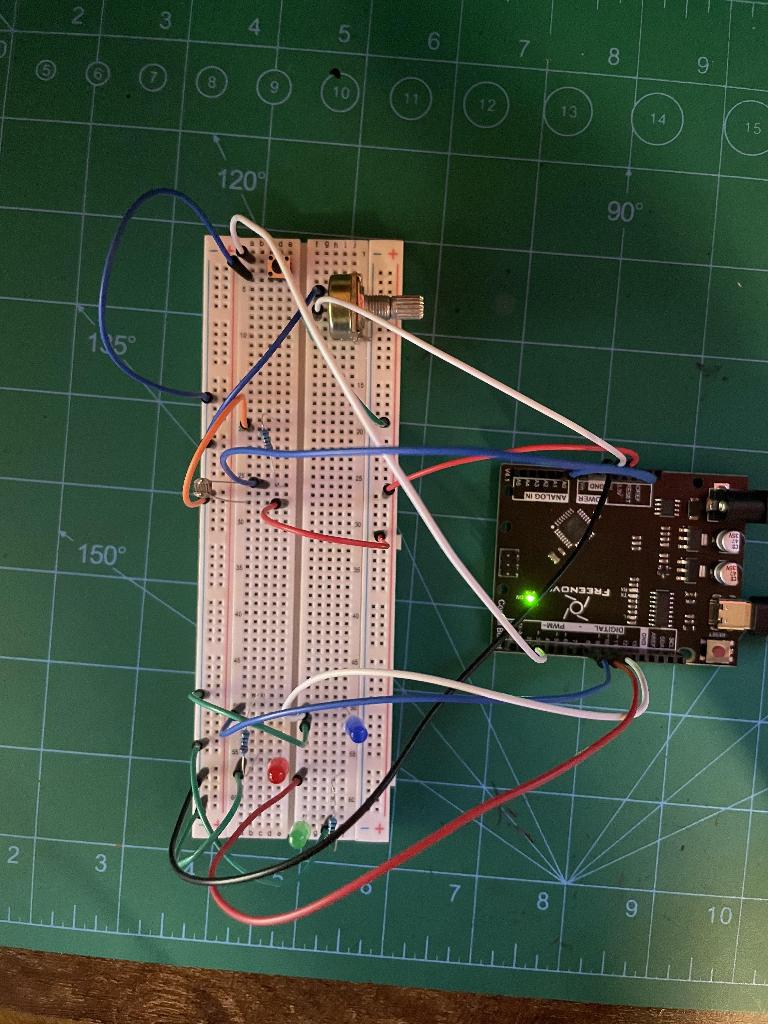 Solved Write a c program, using the Arduino's integrated | Chegg.com