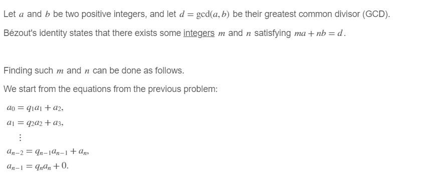 Solved Let a and b be two positive integers, and let | Chegg.com