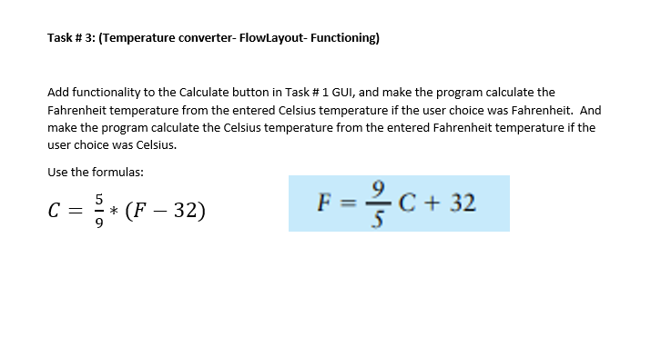 Lab 12: A First Look at GUI Applications Task #1: | Chegg.com
