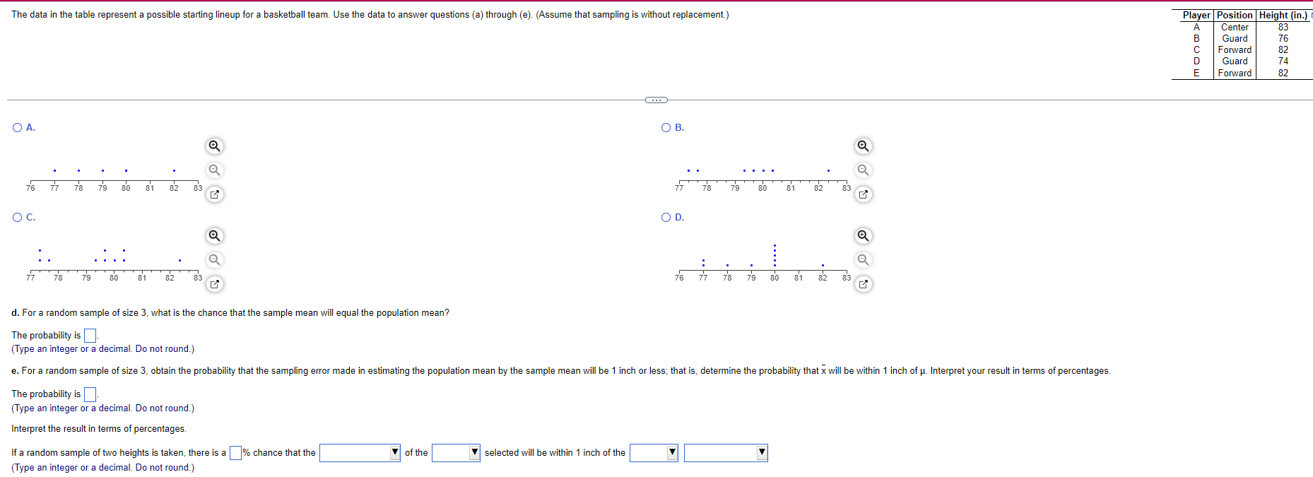 [Solved]: The data in the table represent a possible start