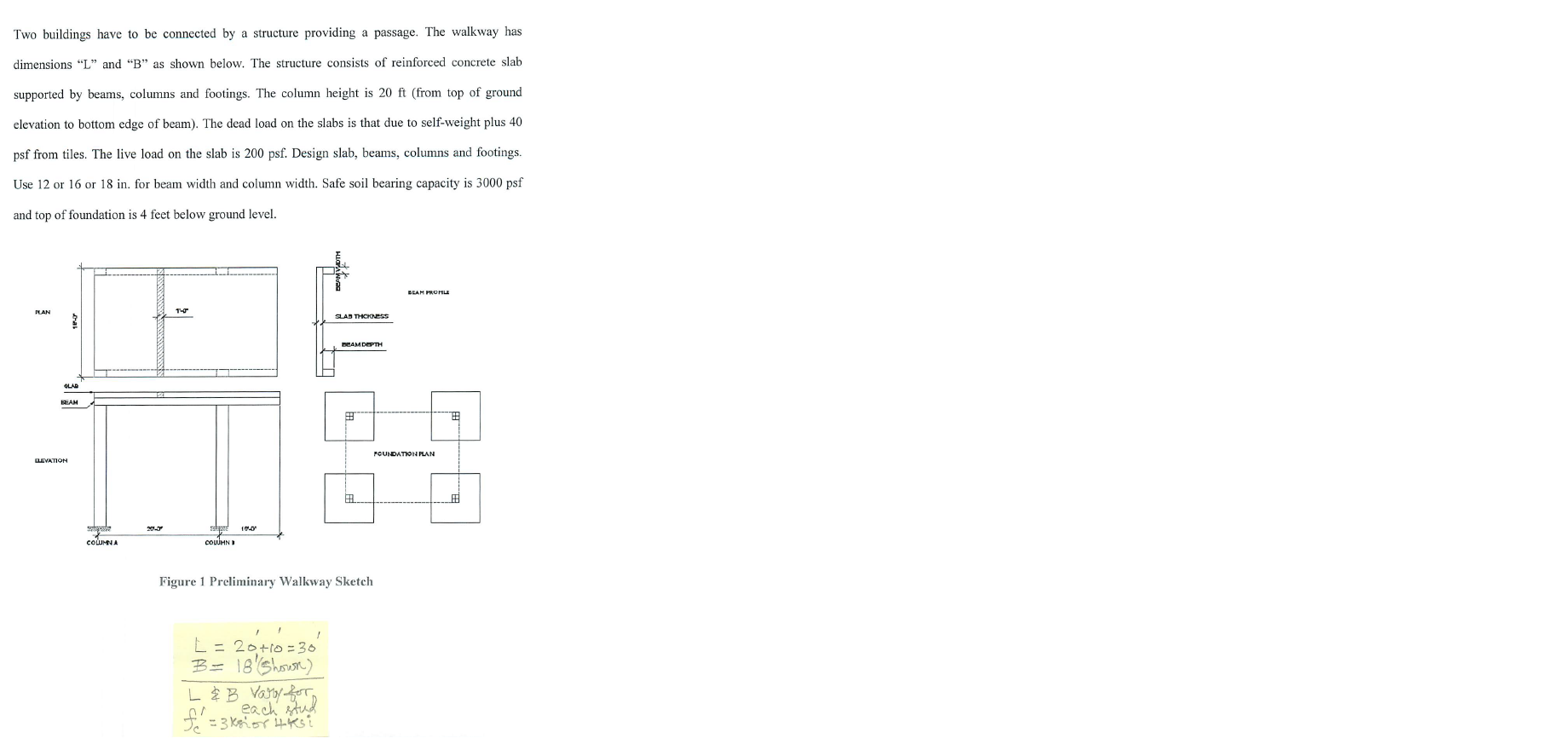 Solved Two buildings have to be connected by a structure | Chegg.com