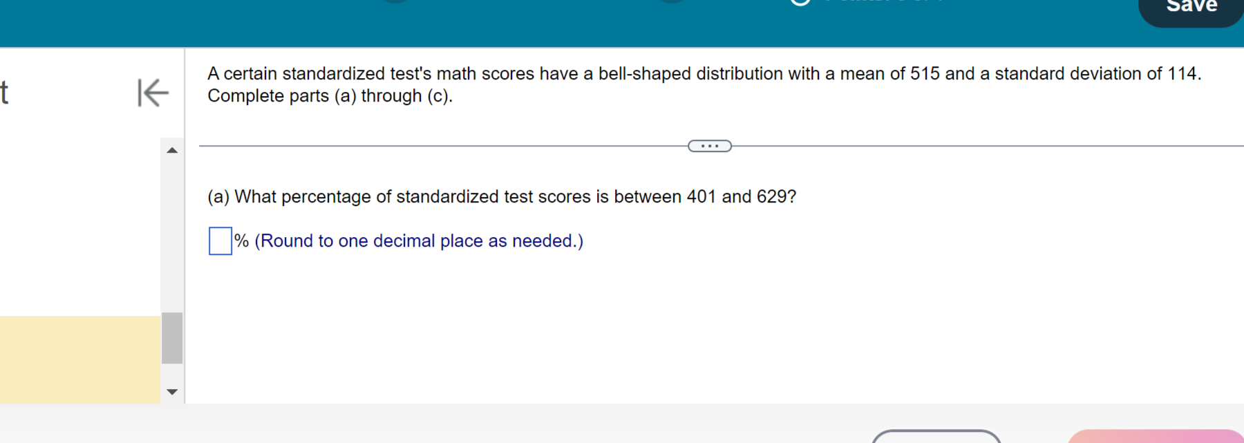 Solved A certain standardized test's math scores have a | Chegg.com