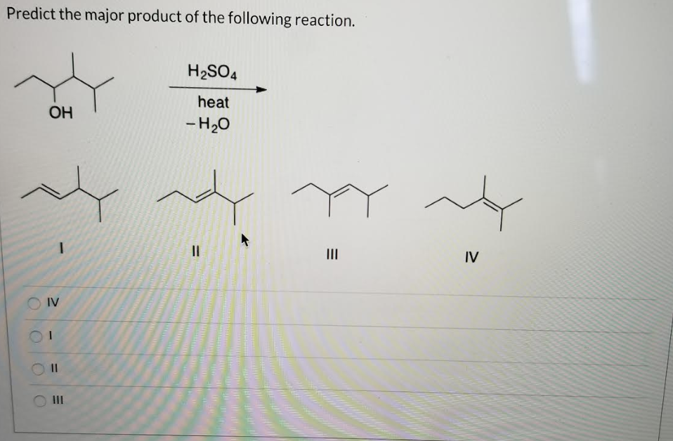 Solved Predict the major product of the following reaction. | Chegg.com