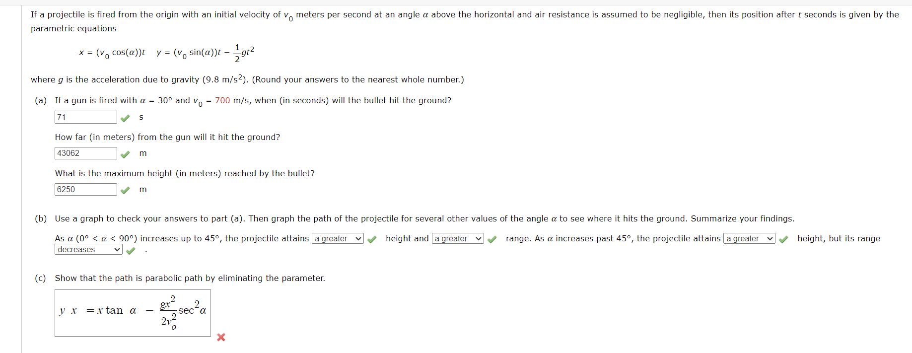 Solved parametric | Chegg.com