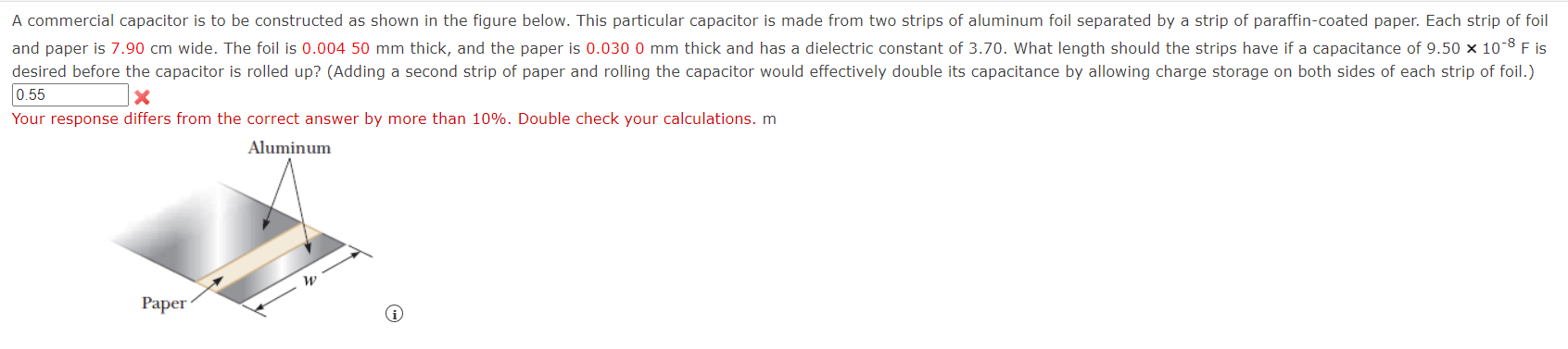 Solved Your response differs from the correct answer by more | Chegg.com
