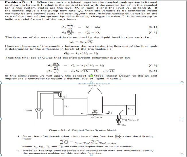 Problem Nr. 1 when two tank are joined together the | Chegg.com