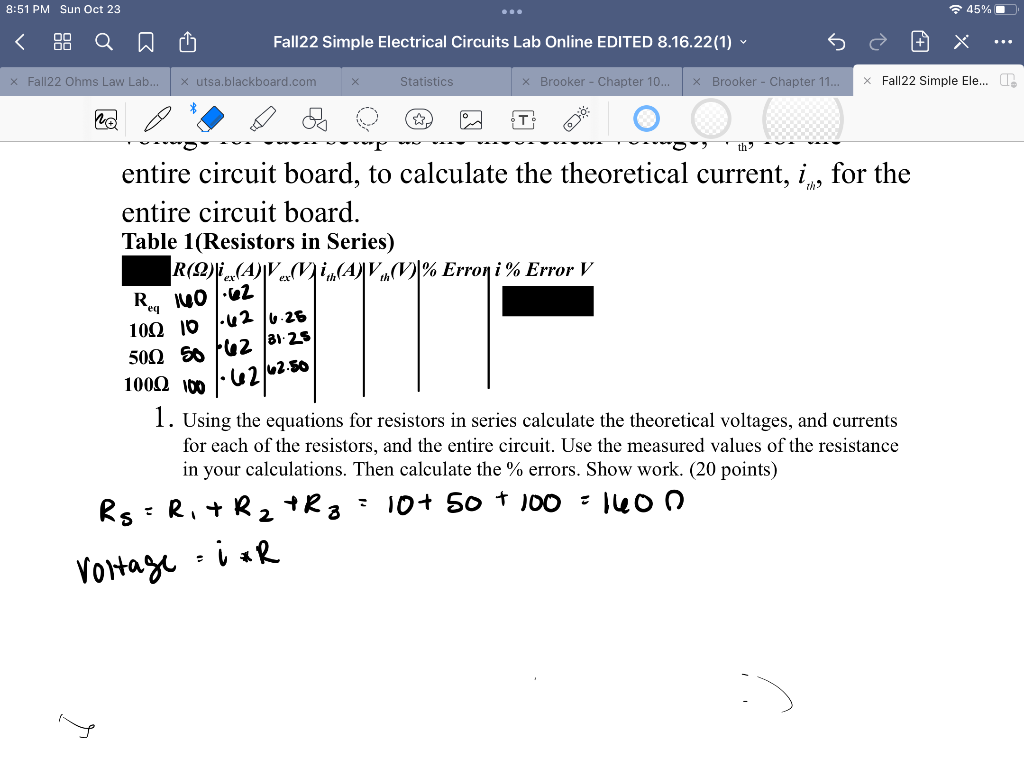entire circuit board, to calculate the theoretical | Chegg.com