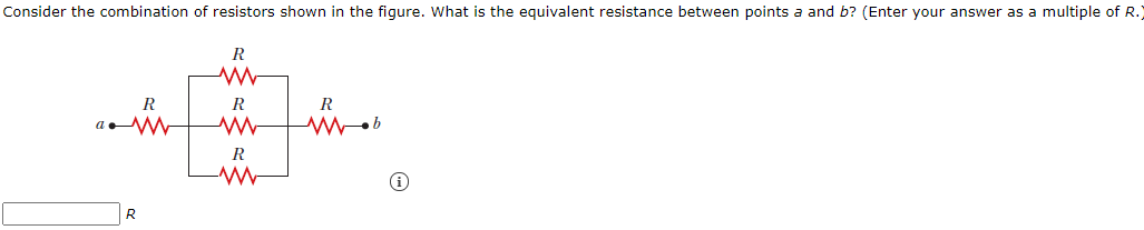Solved Consider the combination of resistors shown in the | Chegg.com