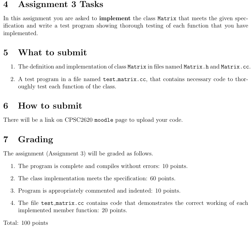 Solved A m×n matrix is a two-dimensional array with m rows | Chegg.com