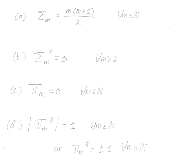 Solved Definition 1. The sum of all elements, modulo m. Em = | Chegg.com