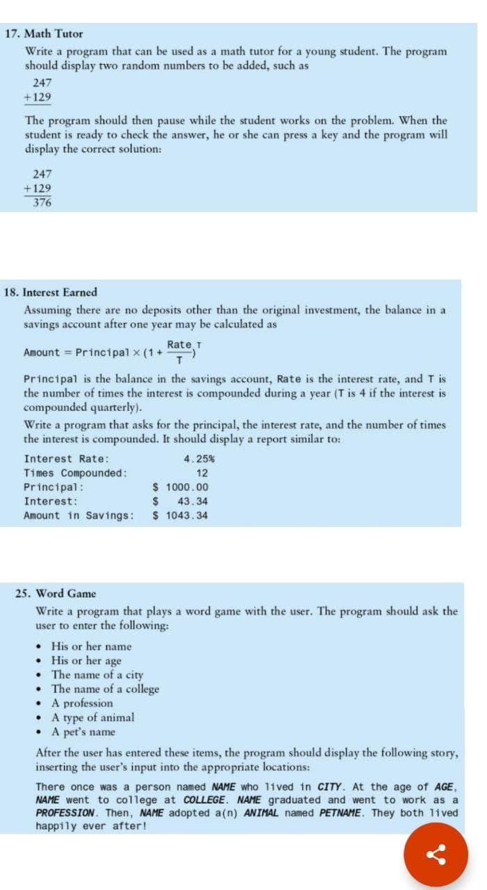 Solved 17. Math Tutor Write a program that can be used as a | Chegg.com