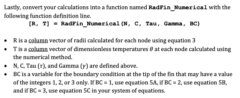 Lastly, convert your calculations into a function | Chegg.com