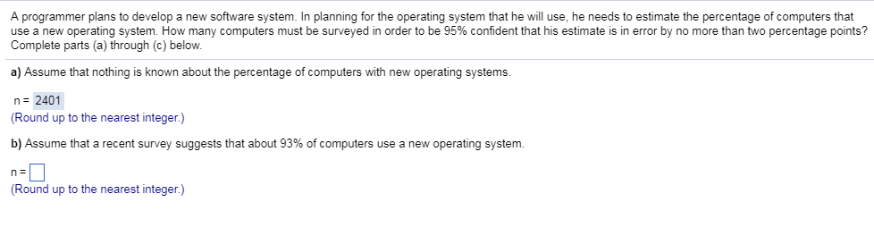 Solved A programmer plans to develop a new software system. | Chegg.com